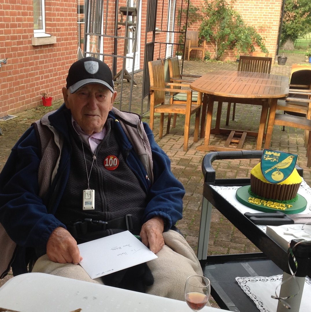 Wishing Herbert a Happy 100th Birthday at Saxlingham Hall | Healthcare ...