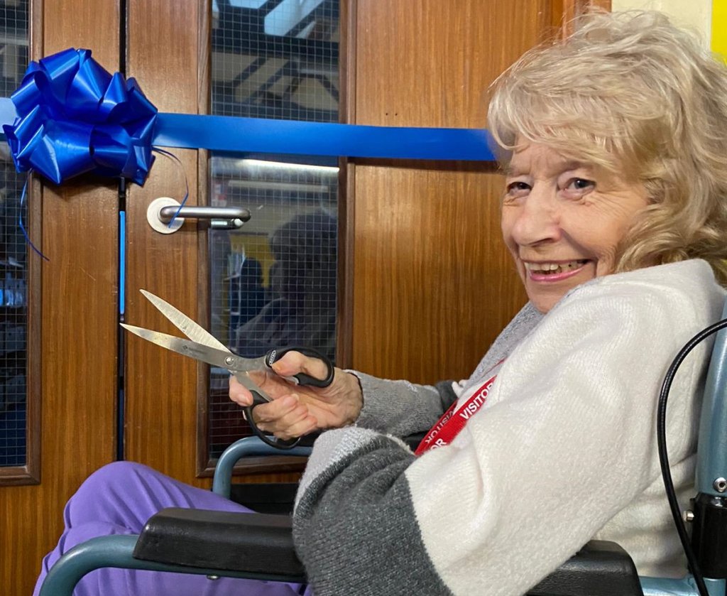 Uvedale Hall resident cuts the ribbon to open new school library ...