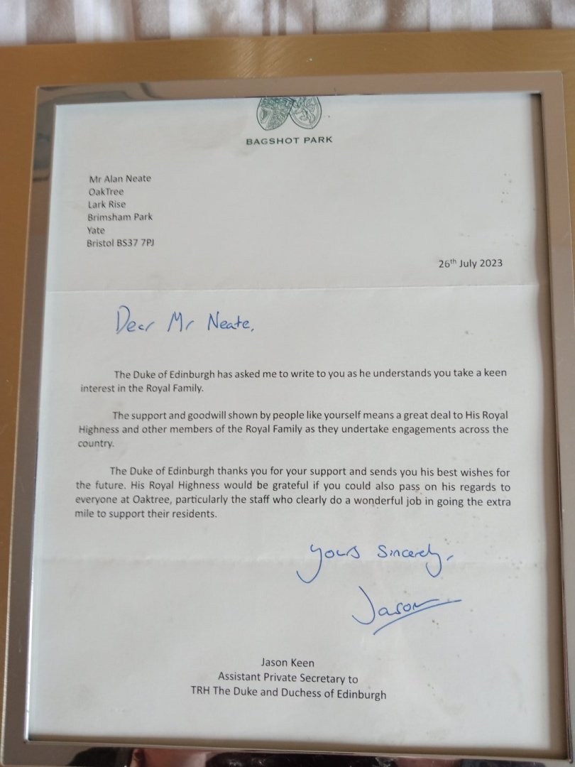 Royal praise for staff at Oaktree care home as first wish is granted ...