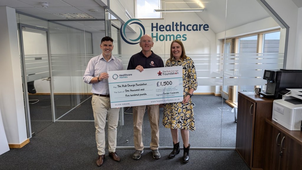 Healthcare Homes donates £1,500 to The Rob George Foundation ...